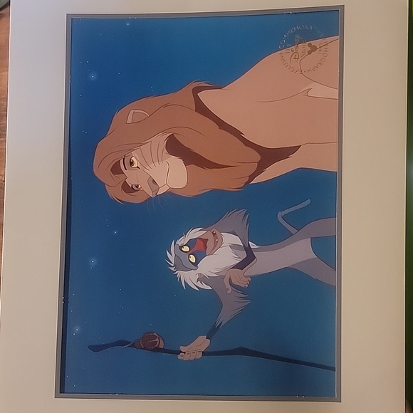 Disney | Art | Disney 995 The Lion King Lithograph | Poshmark